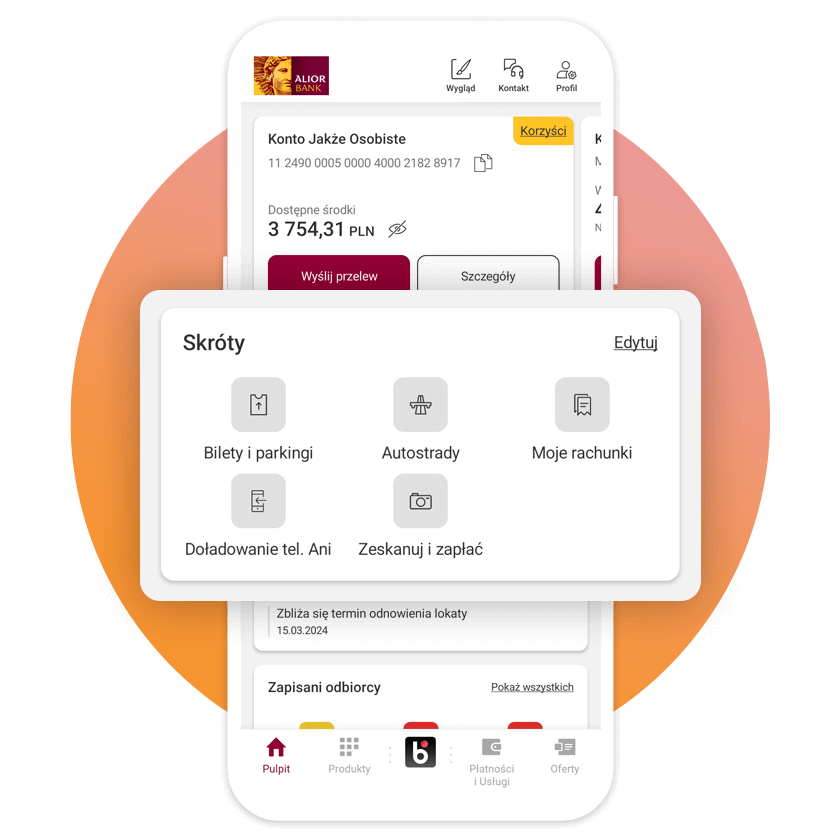 Aplikacja mobilna Alior Mobile - Alior Bank